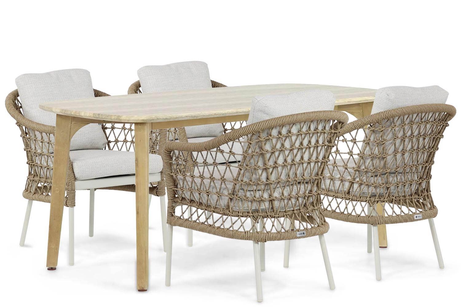 Coco Bali/Almeria 170 cm dining tuinset 5-delig