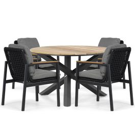 Coco Ralph/Fabriano 120 cm dining tuinset 5-delig