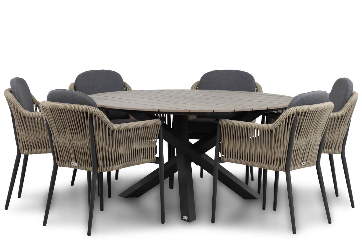 Coco Romeo/Ancona 150 cm dining tuinset 7-delig
