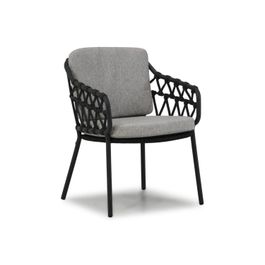Calpi dining chair anthracite with 2 cushions