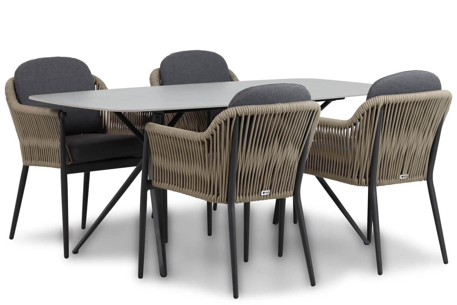 Coco Romeo/Valerio 180 cm dining tuinset 5-delig